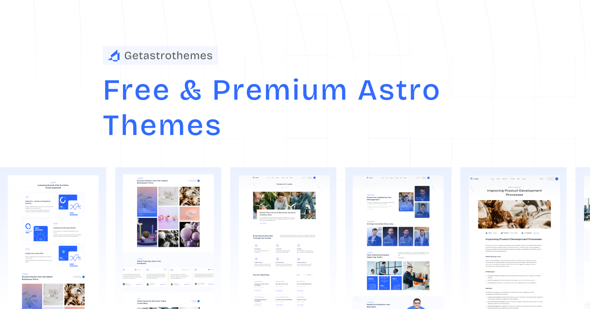 Beautiful, Multilingual and SEO-Optimized Astro Themes